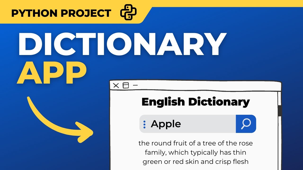 Build a Dictionary App with Python and Tkinter | Tutorial