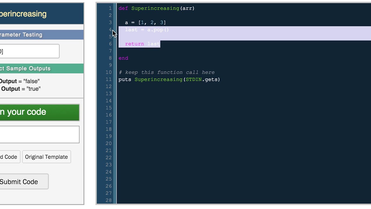 Arrays in Ruby - Coderbyte