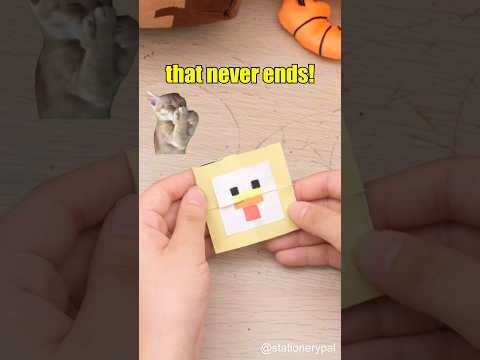 DIY a magic card that flips forever! ♾️🐔🐷#shorts