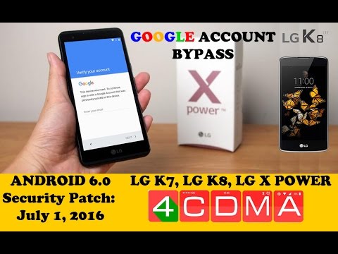 LG K3 K7 K8 X Power Tribute5 FRP Google Account Bypass! Android 6.0! NEW LAST UPDATE!