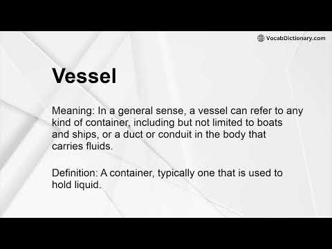 Vessel Meaning