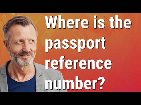 Where is the passport reference number?