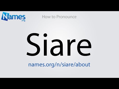 How to Pronounce Siare