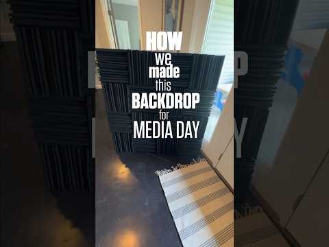 Build your own Backdrop for Media Day #sportsphotography #diy