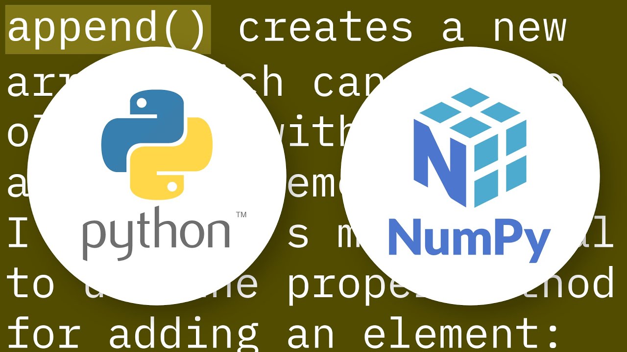 Add single element to array in numpy