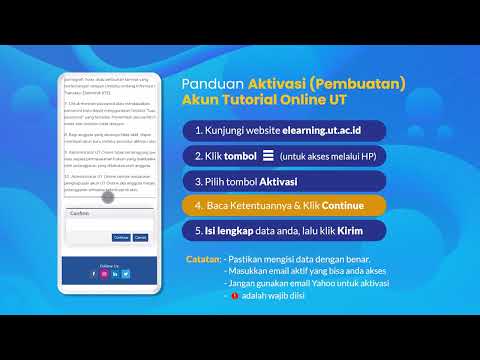 Panduan Aktivasi (Pembuatan) Akun Tutorial Online UT