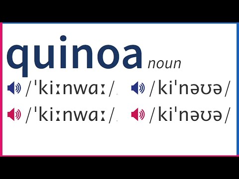 How To Pronounce QUINOA In British And American English