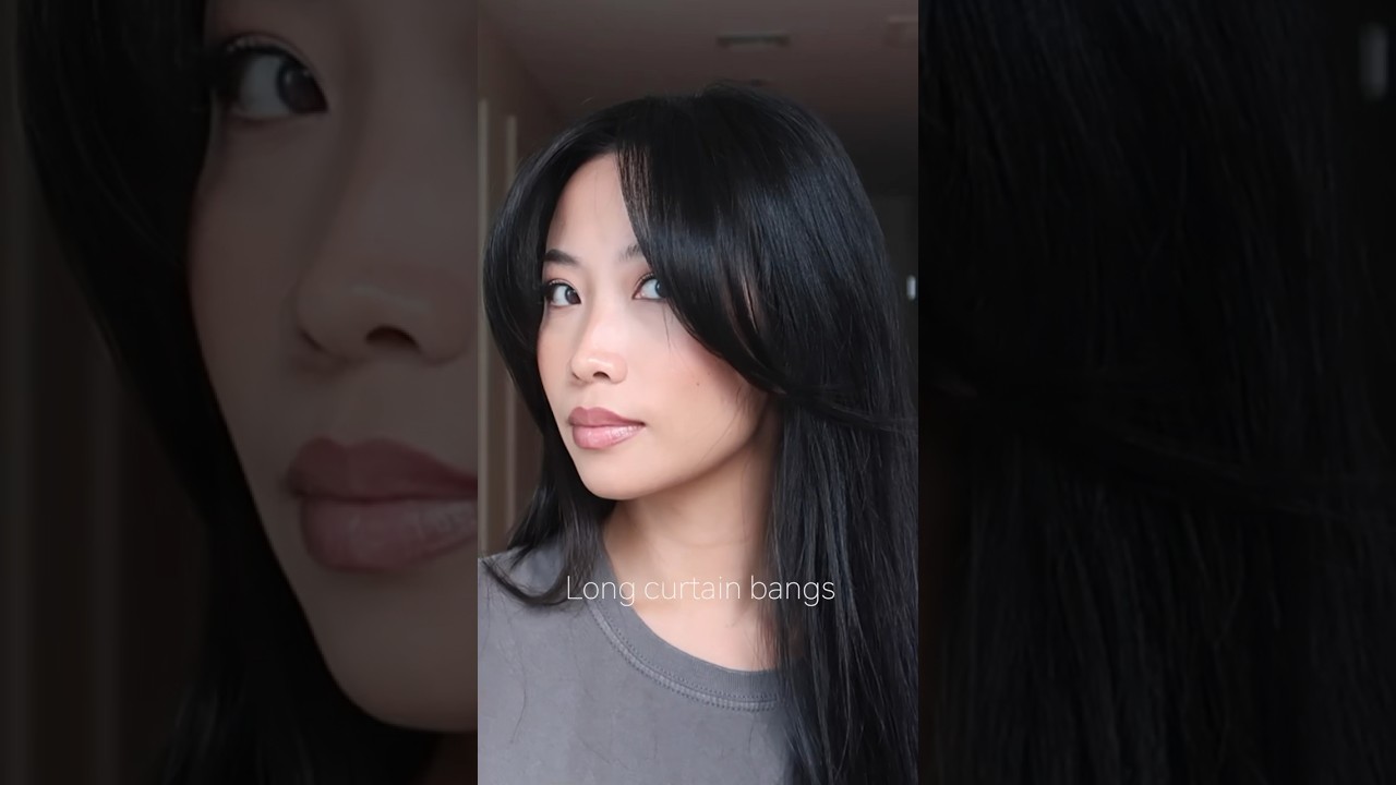 How to cut long curtain bangs. Full video on my channel 🫶🏼