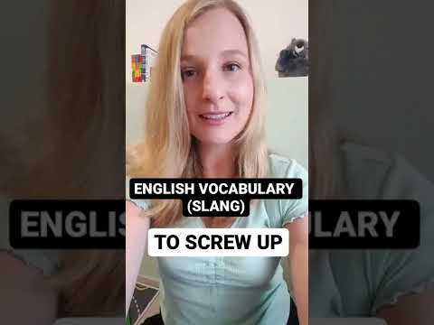 Natural English Slang Phrase ‘TO SCREW UP’! Use it instead of saying ‘TO GO WRONG’!