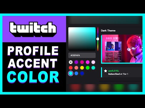 TWITCH Tutorial - How to set a SPECIFIC profile accent color