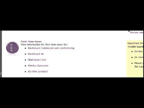 Getting Started in Blackboard