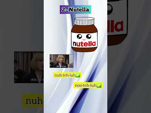 How to pronounce nutella | Shaista Parveen #shorts #ytshorts