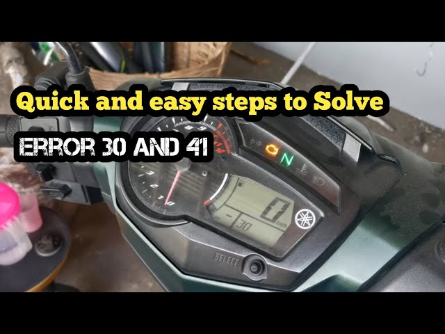 Ошибка 30 Ямаха