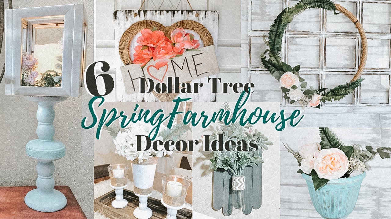 DIY DOLLAR TREE SPRING FARMHOUSE DECOR IDEAS