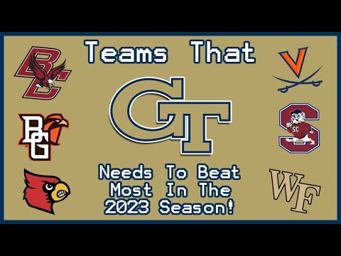 Georgia Tech 2023 Games Ranked By Importance To Win!