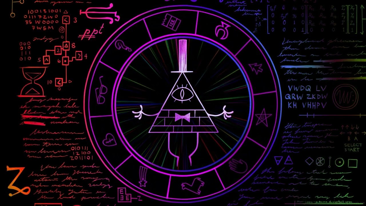  Neon Symbol Live Wallpaper 4K PC Loop Mystery Circle | Anime Girls 