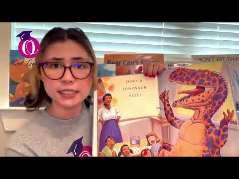 Learn Spanish Vocabulary with Miss Savannah: Bilingual Story Time - How Do Dinosaurs Go to School
