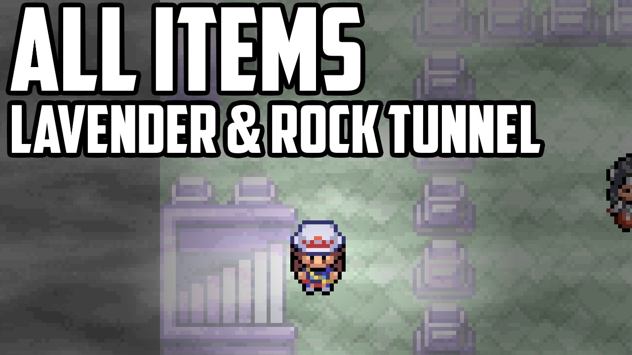 EVERY Item Location in Rock Tunnel - Pokémon FireRed & LeafGreen
