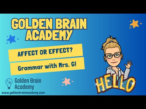 Affect or Effect?