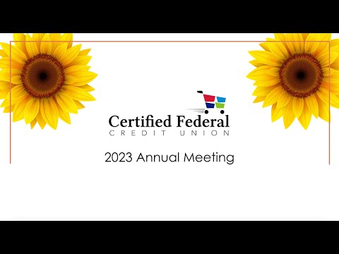 Certified Federal Credit Union 2023 Annual Meeting