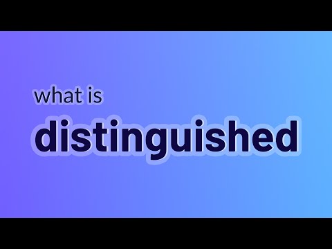 Distinguished - 25 English Vocabulary Flashcards