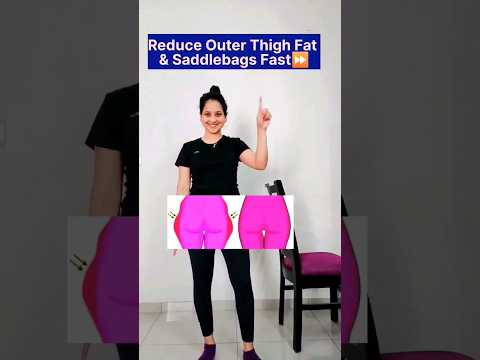 Reduce Outer Thigh Fat & Saddlebag fast #shorts #ytshorts #yoga #thighfat