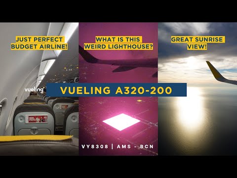 Vueling VY8308 Amsterdam to Barcelona A320 | Comfy ride it is! (#66)