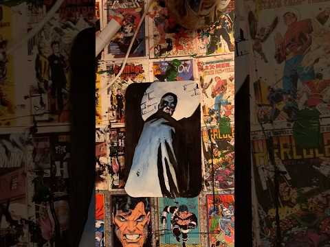 Golden Age Dr. Mid-Nite Watercolor & Ink Illustration Timelapse | DC Comics Art