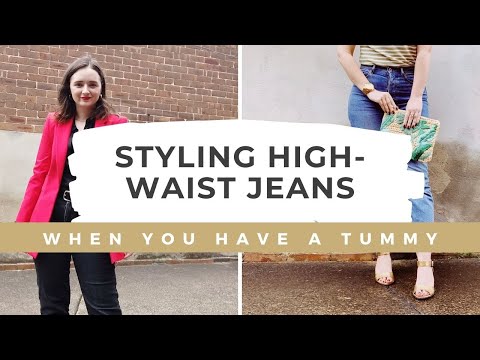 How To Wear High Waisted Jeans With A Tummy | 3 WAYS