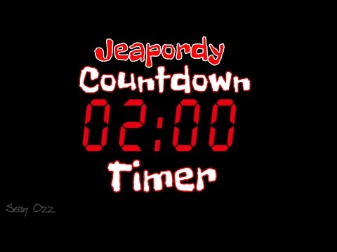 Jeopardy Music - Two Minute Timer Countdown