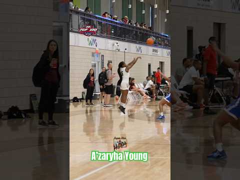 ⛹🏽♀️A’zaryha Young 🎓2029 #PG with the triple to beat the 3rd quarter buzzer | 🎯🚨 | #Louisiana