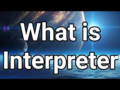 What is Interpreter. Urdu /English