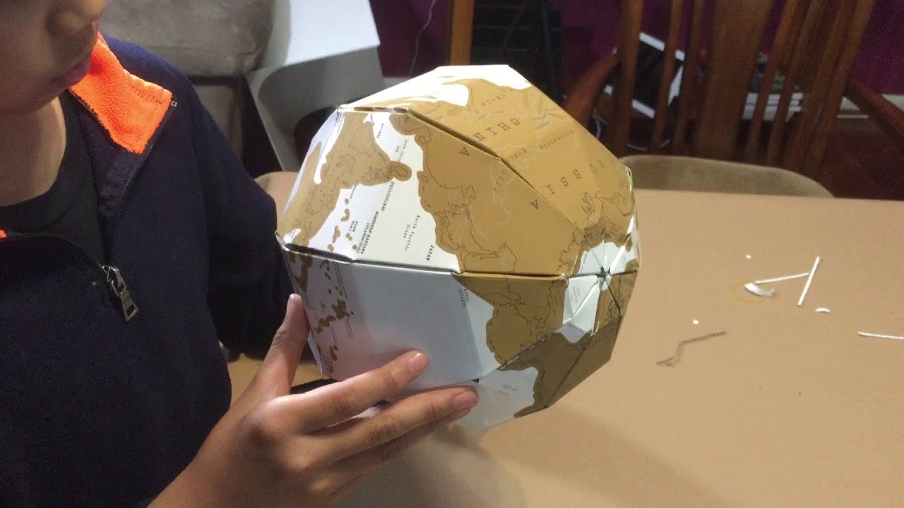 Flatworld Handcraft Home Décor Globe World Map - DIY Scratch Map Globe - Unboxing