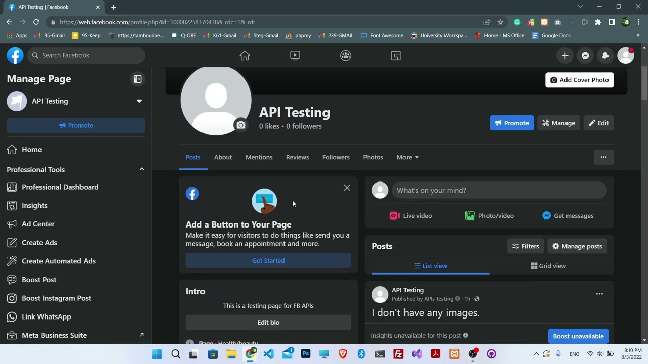 Creating Posts using Facebook graph Api