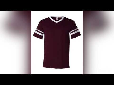 Wholesale Lot Of Augusta Sportswear 360 V-Neck Jersey with Striped Sleeves by www.closeoutlot.com