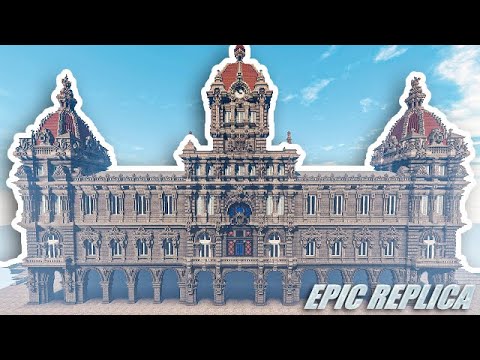 Replica Minecraft of the City Council of A Coruña, Spain. Minecraft Map