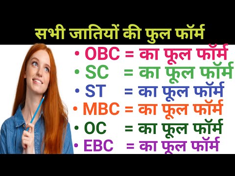 All full form of OBC, SC, ST, OC caste in Hindi | SC, ST, OBC ka full form kya hota hai
