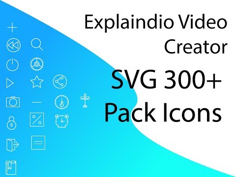 How to use SVG Icons in Explaindio Video Creator Software 2018