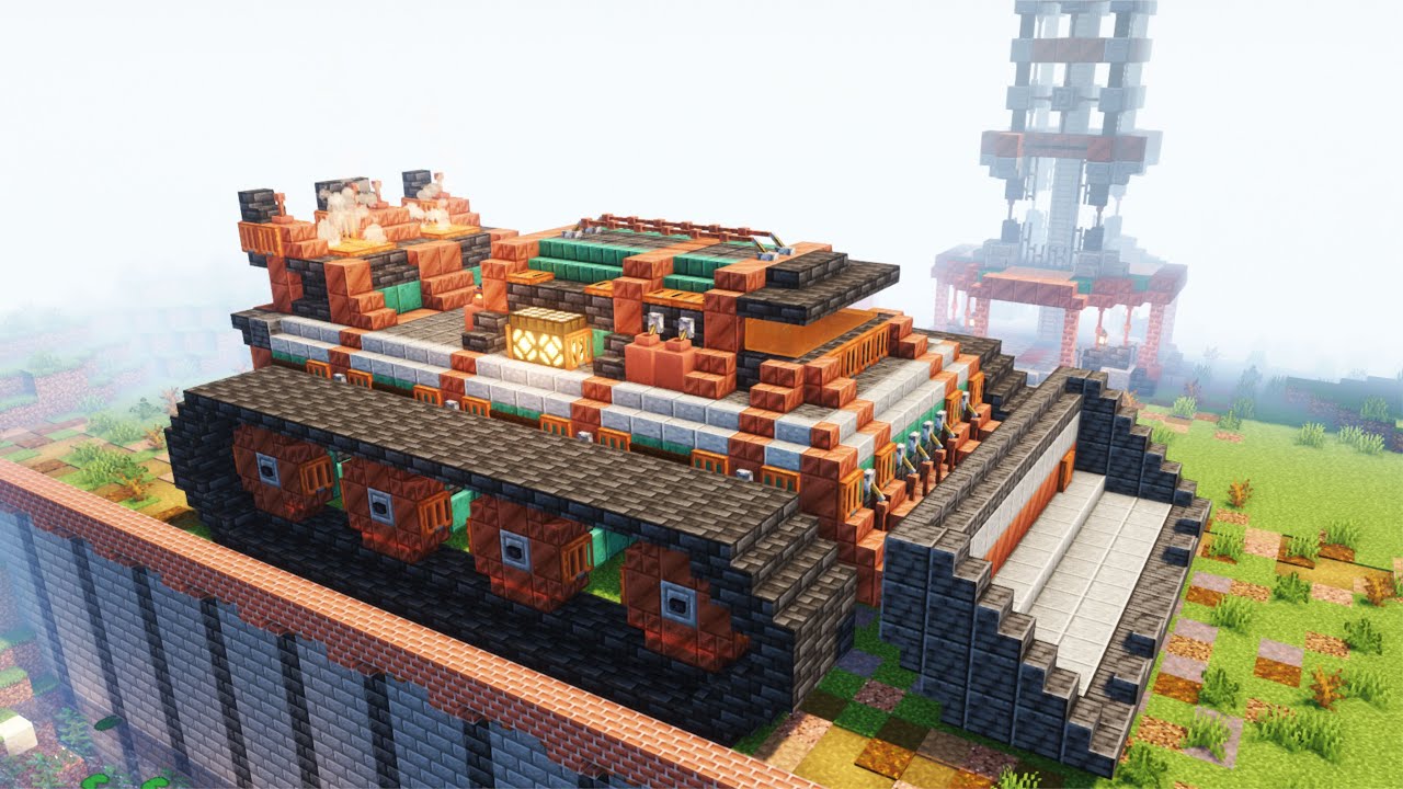 How to build Steampunk Excavator - Minecraft tutorial - Minecraft Builders