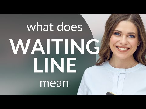 Waiting line β’ what is WAITING LINE meaning