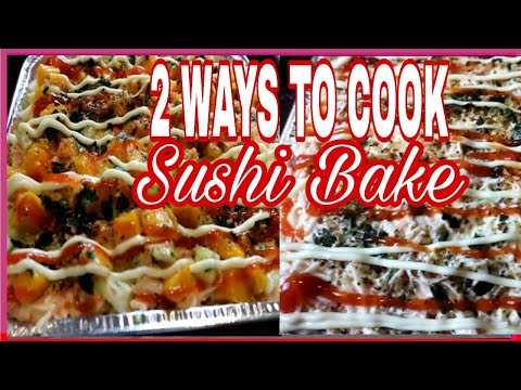 SUSHI BAKE in 2 WAYS: SUPER QUICK & EASY RECIPES (KANI-MANGO, CALIFORNIA MAKI, SPICY KANI)