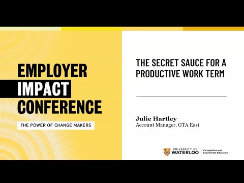 The secret sauce for a productive work term