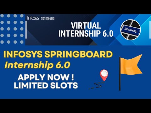 Infosys Springboard Internship 6.0 | Limited Slots | Apply Now !!