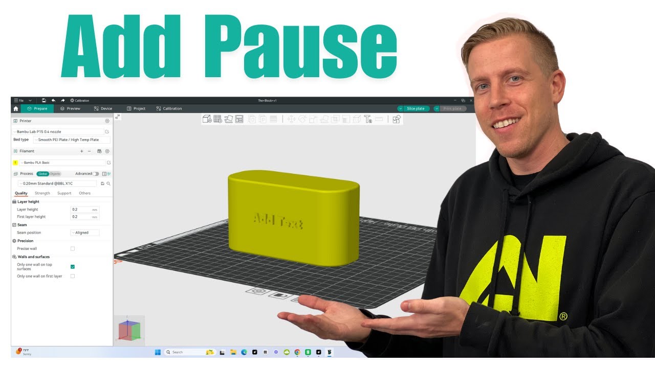 How to Add a Pause in Orca Slicer