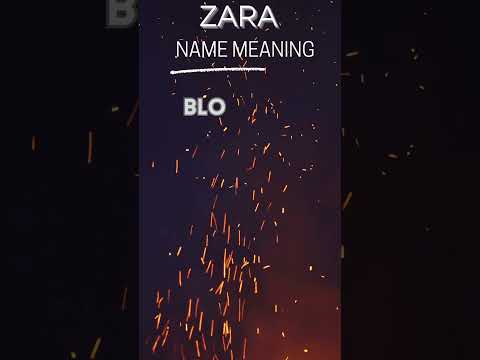 ZARA name meaning and explaination #youtube #shortvideo #youtubeshorts #ytshort