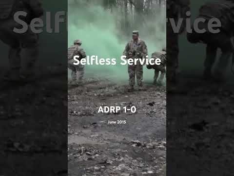 Selfless Service: Army Values