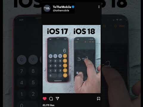 Apple iOS 17 vs iOS 18 Calculator features!