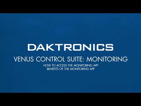 Venus Control Suite: Monitoring