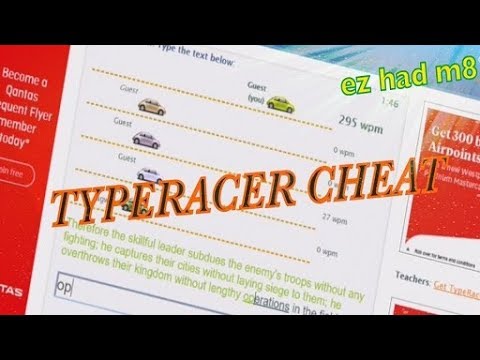 HOW TO CHEAT ON TYPERACER IN 2 MINUTES