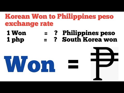 korean won to philippines peso exchange rate | php to won | philippines peso to south korean won